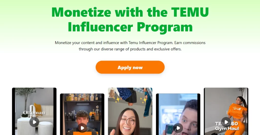 Temu Influencer Program: How to Join + 6 Benefits For Creators